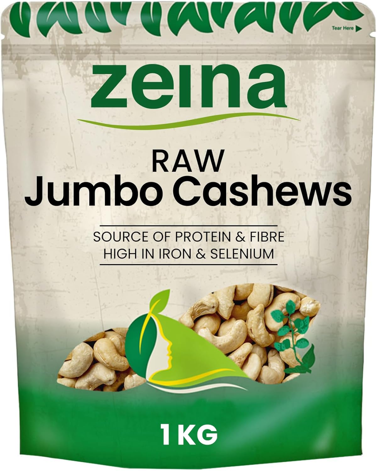Zeina Jumbo Raw Cashew Nuts 1Kg – Zeinafoods